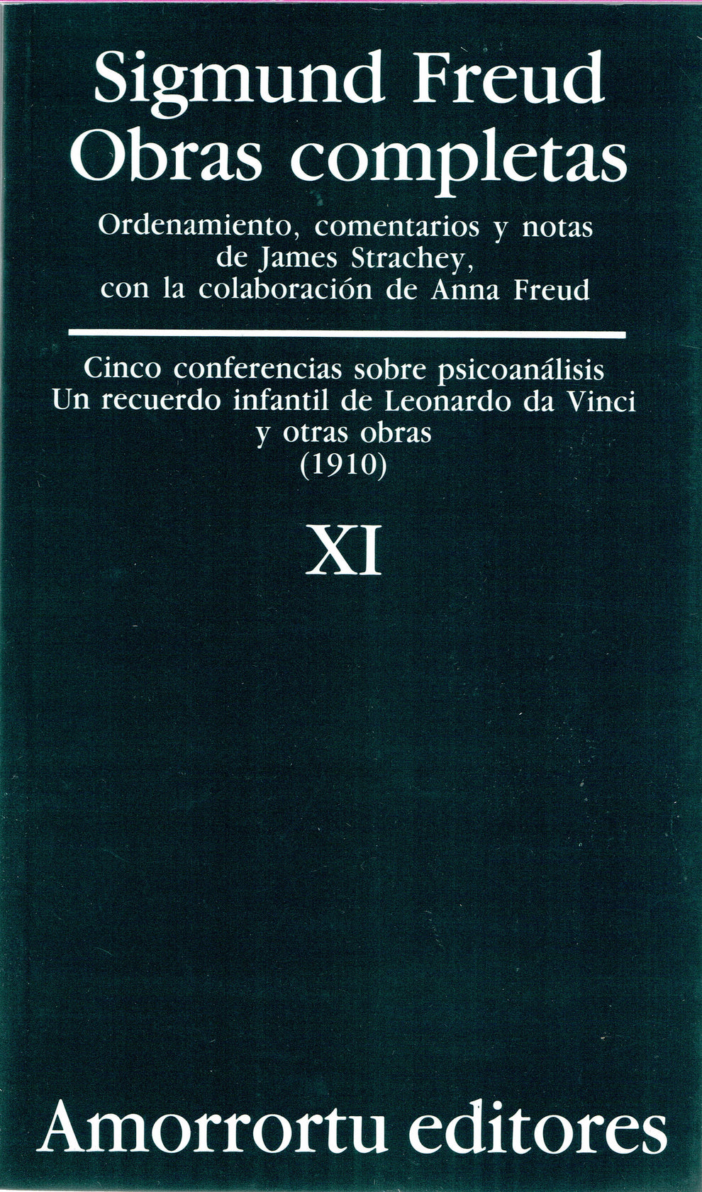 OBRAS COMPLETAS. SIGMUND FREUD: VOL XI "Cinco conferencias sobre psico – Librería Remus